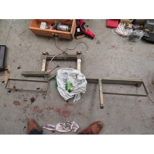 Motorcycle tow bar carrier