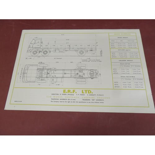 Five ERF brochures for models 44G, 54G & 64G, 56TSG & 66TSG & 66TSGX ...