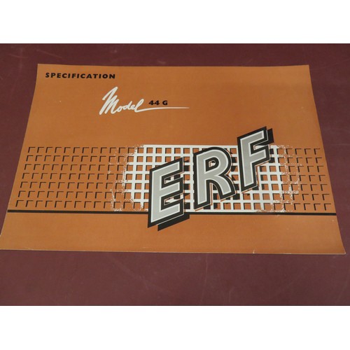 Five ERF brochures for models 44G, 54G & 64G, 56TSG & 66TSG & 66TSGX ...