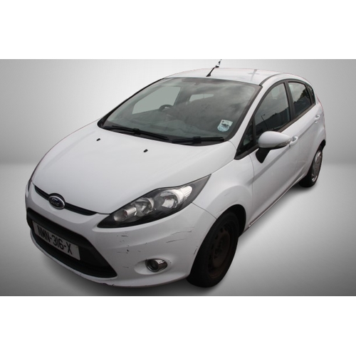 NMN316X White Ford Fiesta Edge 60 1242cc First Registered 05.01.2012 ...