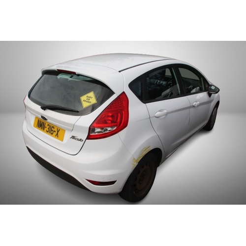 NMN316X White Ford Fiesta Edge 60 1242cc First Registered 05.01.2012 ...