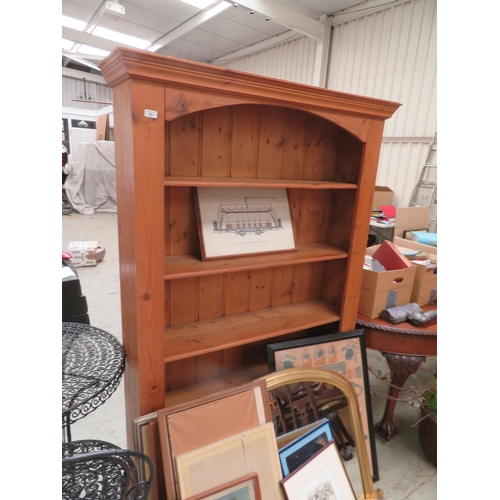 Good tall pine bookcase