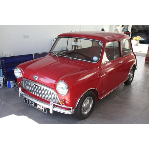 752JMN Red Austin Mini 850 848cc First Registered 29.09.1967 Approx ...