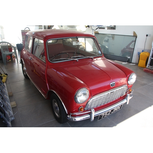 752JMN Red Austin Mini 850 848cc First Registered 29.09.1967 Approx ...