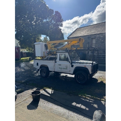 JMN976W White Land Rover Defender Light 4X4 utility hoist with nifty ...