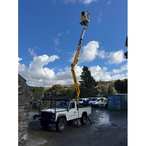 JMN976W White Land Rover Defender Light 4X4 utility hoist with nifty ...