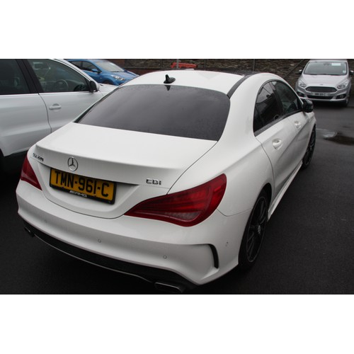 TMN961C White Mercedes CDi CLA220 AMG Sport First Registered 13.09.2013 ...