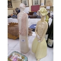 Two M Markarel Kendall tall elegant pottery figurines