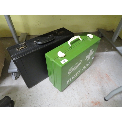 First Aid box and contents plus a briefcase