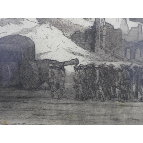 CYRIL HENRY BARRAUD (1877 - 1965) THE GREAT SQUARE YPRES, etching ...