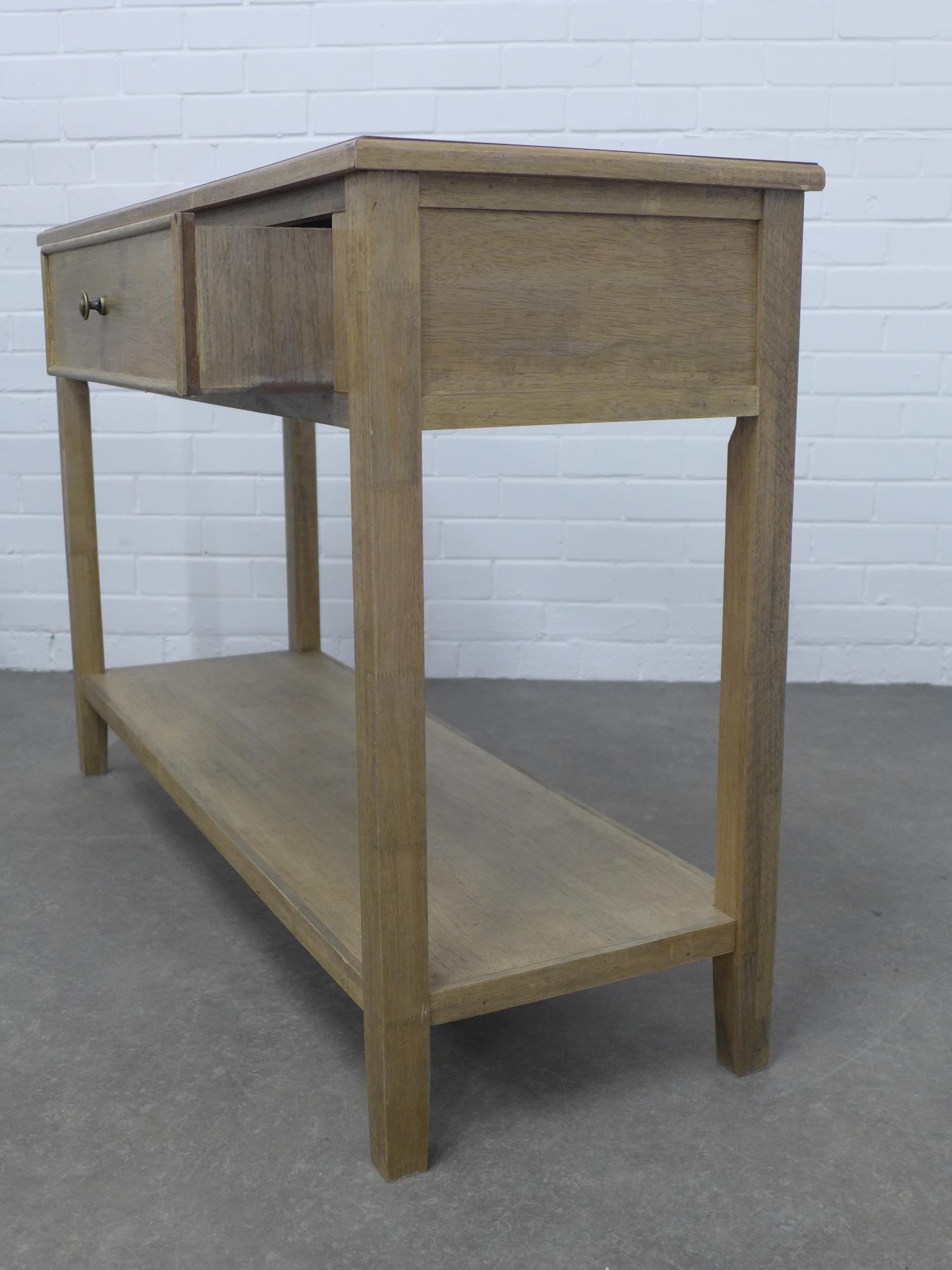 OKA light oak console table with two drawers and undertier, 120 x 79 x 40cm