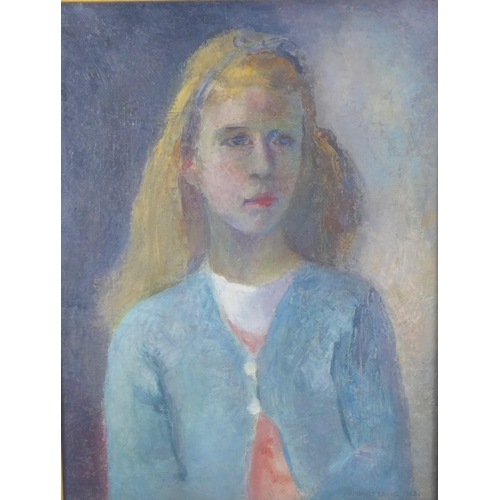 MARGARET LAING (SCOTTISH 1894 - 1970), half length portrait of a young ...
