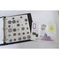 Coin album containing a collection of UK Pre Decimal coins and ...