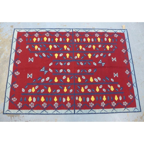 LAURA MACKENZIE, PEAR TREE, a large flatweave wool rug, inspired by the ...