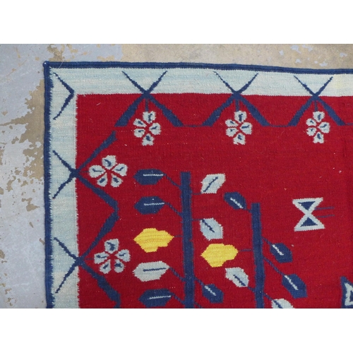 LAURA MACKENZIE, PEAR TREE, a large flatweave wool rug, inspired by the ...