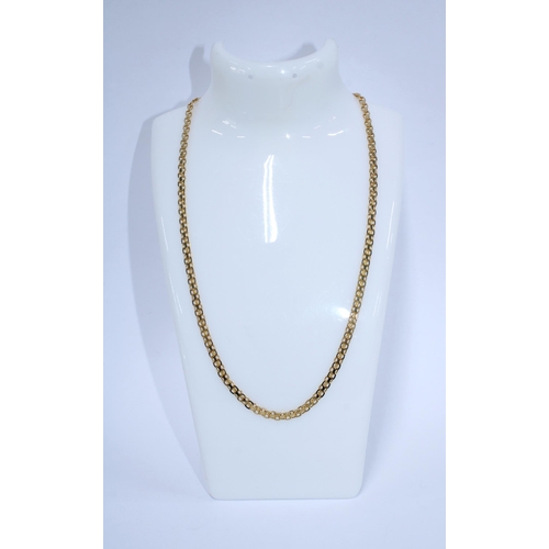 14ct gold chain necklace, clasp stamped 585