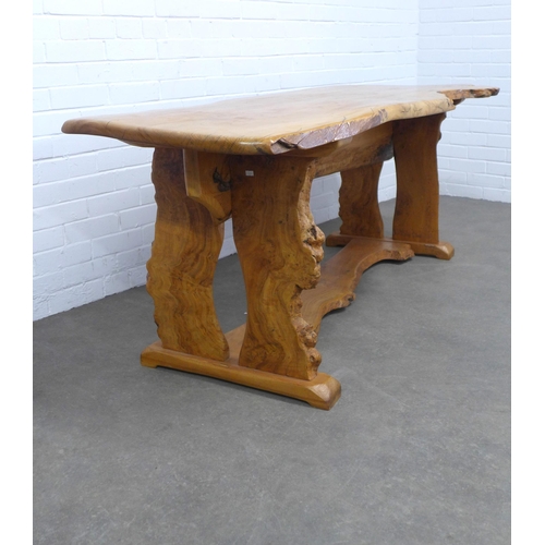 Tim Stead (1952-2000) A burr-elm table, from the Botanic Ash collection ...