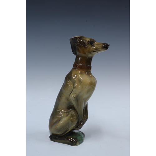 Greyhound Gypp jug, P-Garnier Enghien-France, with repair to spout, 28cm