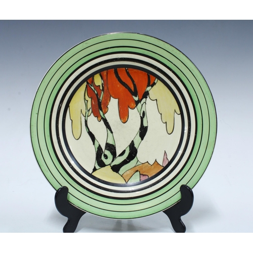 Clarice Cliff (BRITISH, 1899-1972), Honolulu plate, Bizarre mark, 23cm