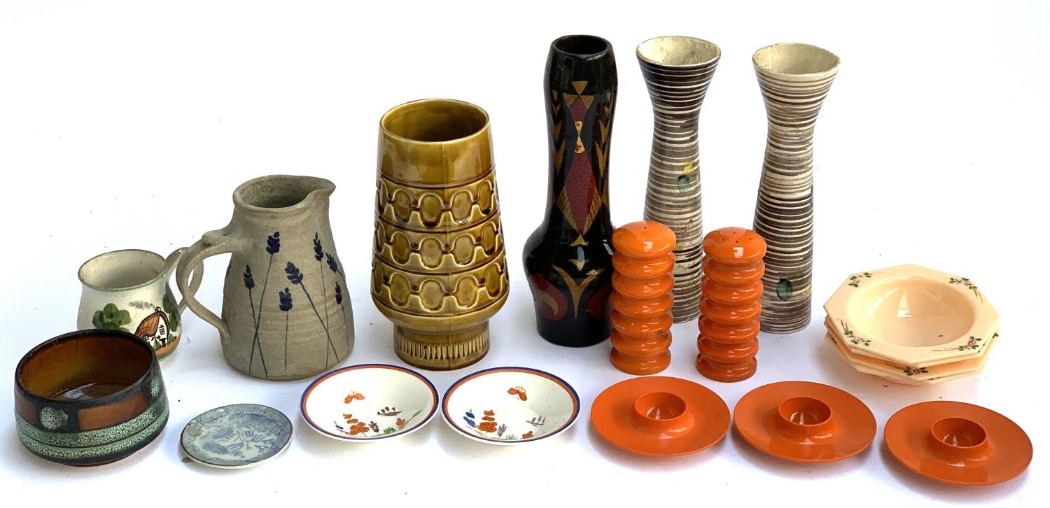 A mixed lot to include mid century Rosti Denmark plastic eggcups ...