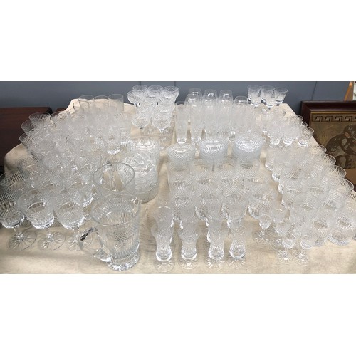 A very large quantity of Royal Brierley cut crystal glassware ...