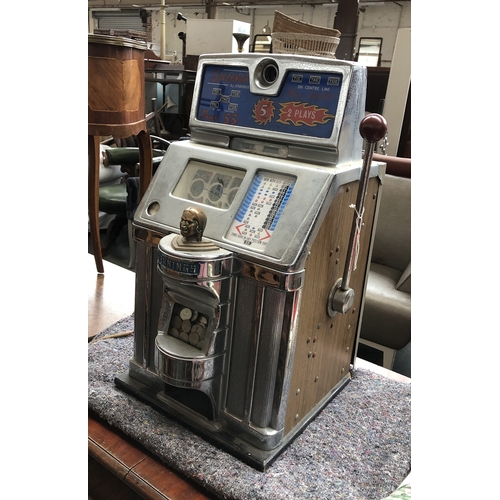 A vintage Governor by Jennings Tic-Tac-Toe one armed bandit slot ...