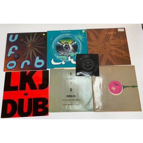 VINYL LPS etc. DUB. Six discs. Various artists.