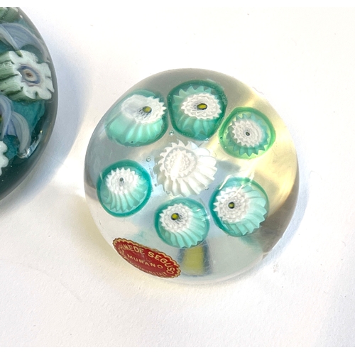 An Archimede Seguso Murano glass paperweight, approx. 5.5cmD; together ...