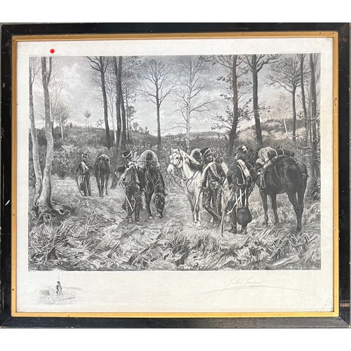 Jules Jacquet (1841-1913) after Ernest Meissonier, 'Halte de Granadiers ...