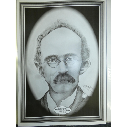 THOMAS J.CLARKE 1858-1916 ORIGINAL PRINT BY YORAM DION