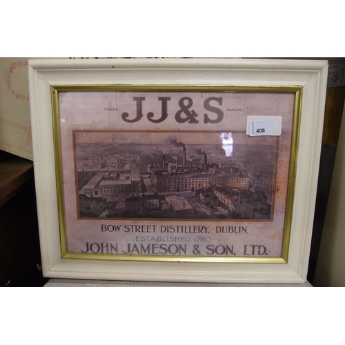 JOHN JAMESON & SONS GILDED FRAMED PICTURE