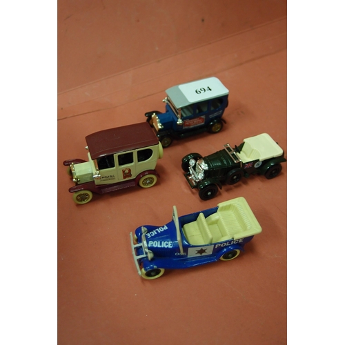 4 COLLECTABLE DIE CAST MODEL VEHICLES