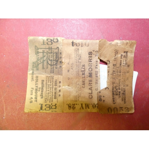 3 OLD RAILWAY TICKETS