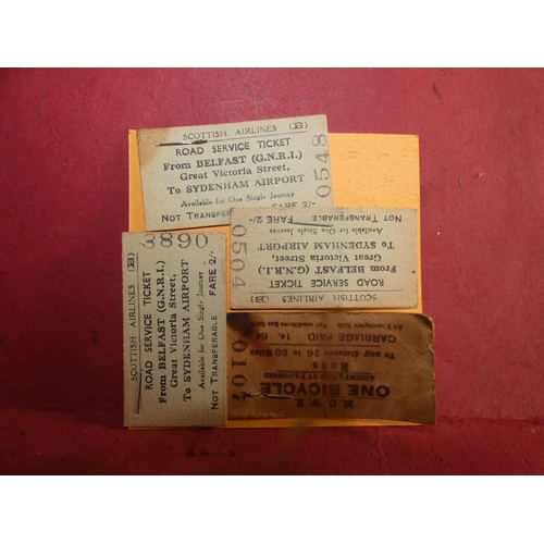 4 OLD RAILWAY TICKETS
