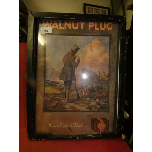 FRAMED WALNUT PLUG POSTER