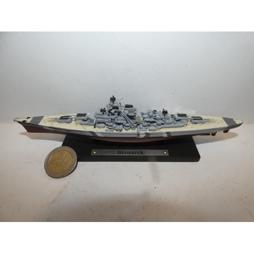 VINTAGE DIECAST BISMARCK SHIP MODEL