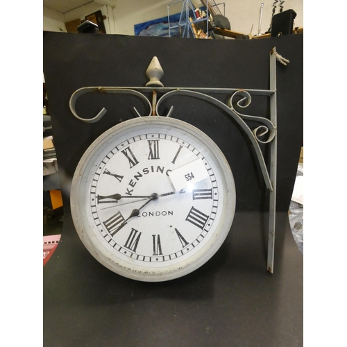 KENSINGTON VICTORIAN STATION WALL CLOCK