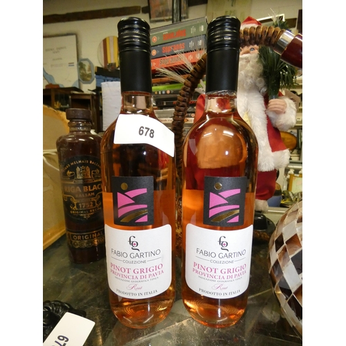2 x BOTTLES PINOT GRIGIO WINE