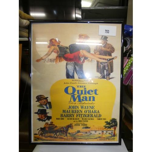 THE QUIET MAN MOVIE POSTER FRAMED