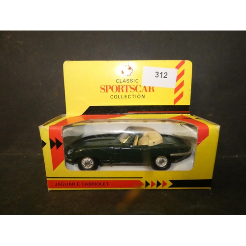 VINTAGE SHELL JAGUAR E CABRIOLET DIECAST MODEL