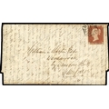 1844 entire letter originally written in Madeira franked with 1841 1d ...