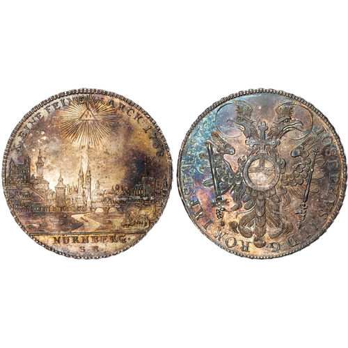 Germany, Nürnberg, silver Taler, 1768 SR, city view, 28.03g (Dav. 2494 ...