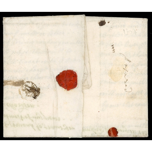 GREAT BRITAIN 1693 an entire to Wesminster with full contents POSTAL ...