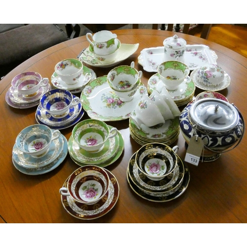 Shelley Duchess pattern 6 place tea set, Royal Grafton vintage trios ...