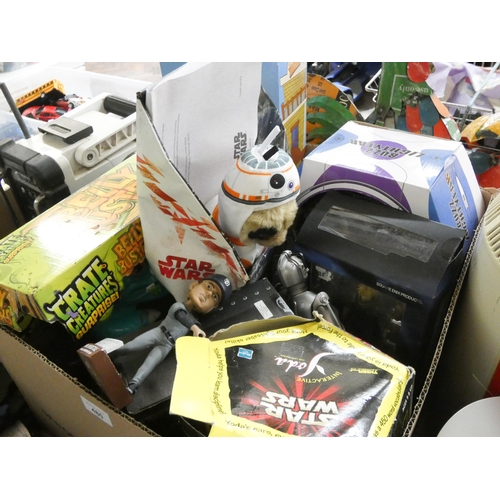 A quantity of new/old toys: Woody the Sherriff, Belly Busters, Buzz ...