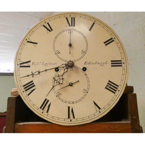 Robert Logie Edinburgh - late 18th century eight day grandfather clock ...