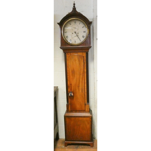 Robert Logie Edinburgh - late 18th century eight day grandfather clock ...