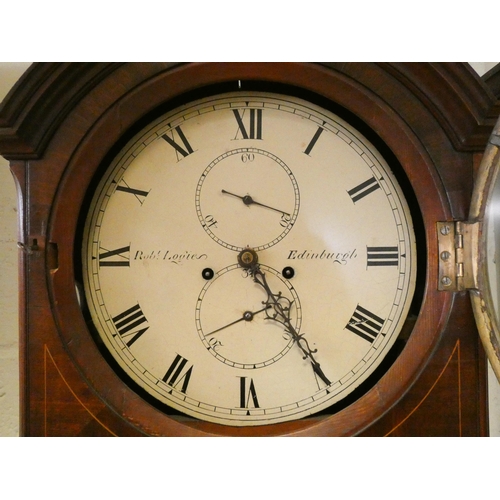 Robert Logie Edinburgh - late 18th century eight day grandfather clock ...