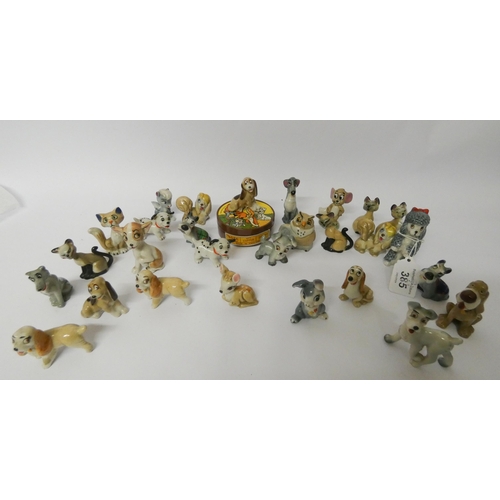 A large collection of Wade Disney cartoon character animals.