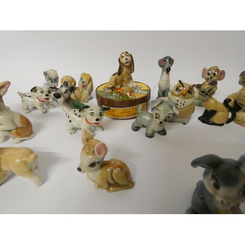 A large collection of Wade Disney cartoon character animals.
